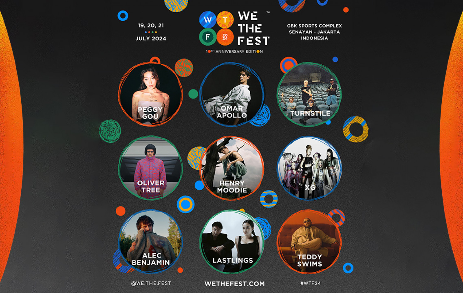 DAILY LINEUP WE THE FEST 2024, JOJI DAN TURNSTILE AKAN TAMPIL DI HARI KE-3!